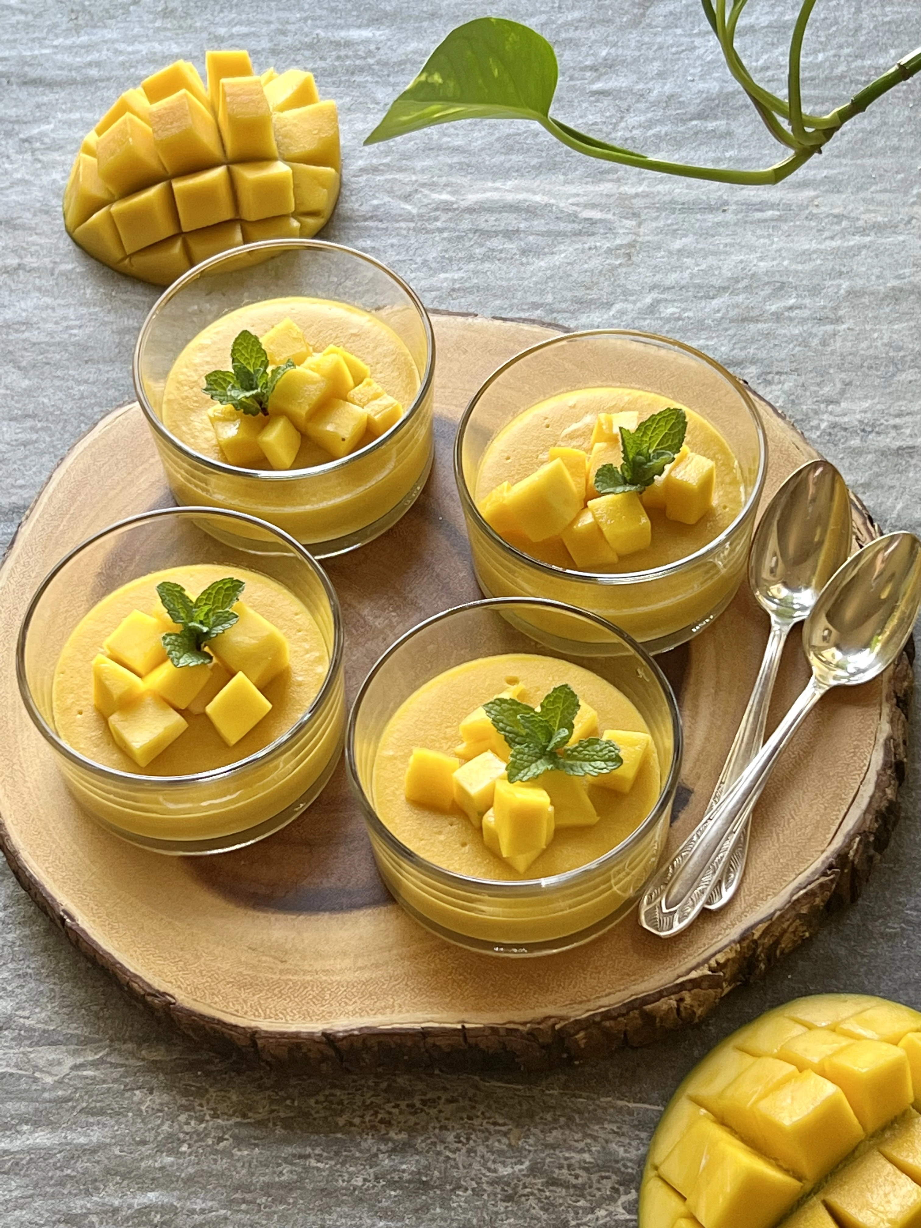 Quick Easy Mango Pudding 5 Ingredients 10 Minutes In Fused Living